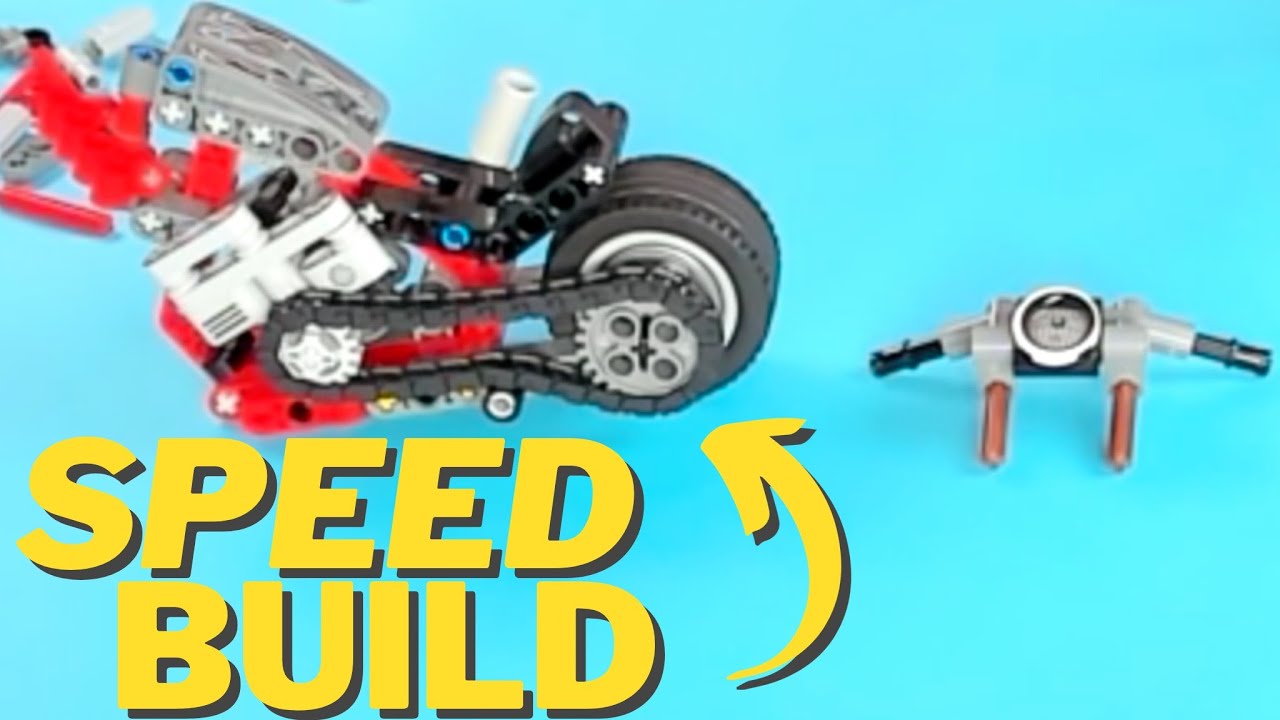 Speed Build: Lego Technic Motorcycle to Adventure Bike 42132