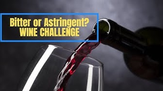 Bitterness or Astringency? Wine Challenge