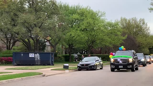 Guests Drive Past Couple's Wedding To Jo... | Open Video