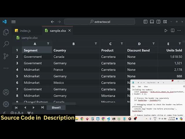 Node.js SheetJS Tutorial to Read,Parse Micro... | Open Video