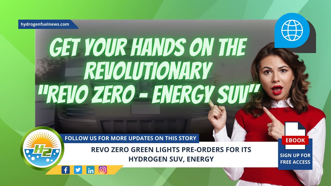 "Go Green with the Exciting New Revo Zero Hydrogen SU...