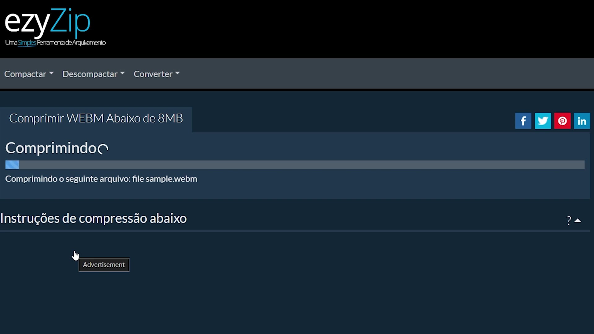 Comprimir WEBM Abaixo De 8 MB | Reduza O Tamanho Do Arqui...