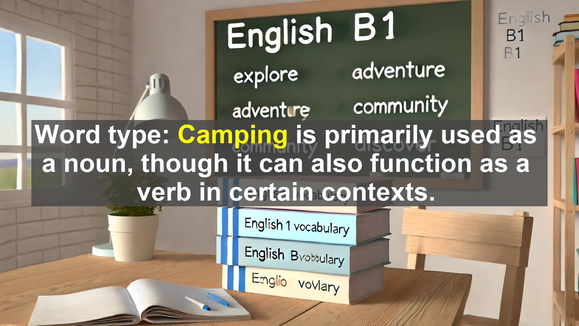 2500 Must Know CEFR B1 Vocabulary - Camping:... | Open Video