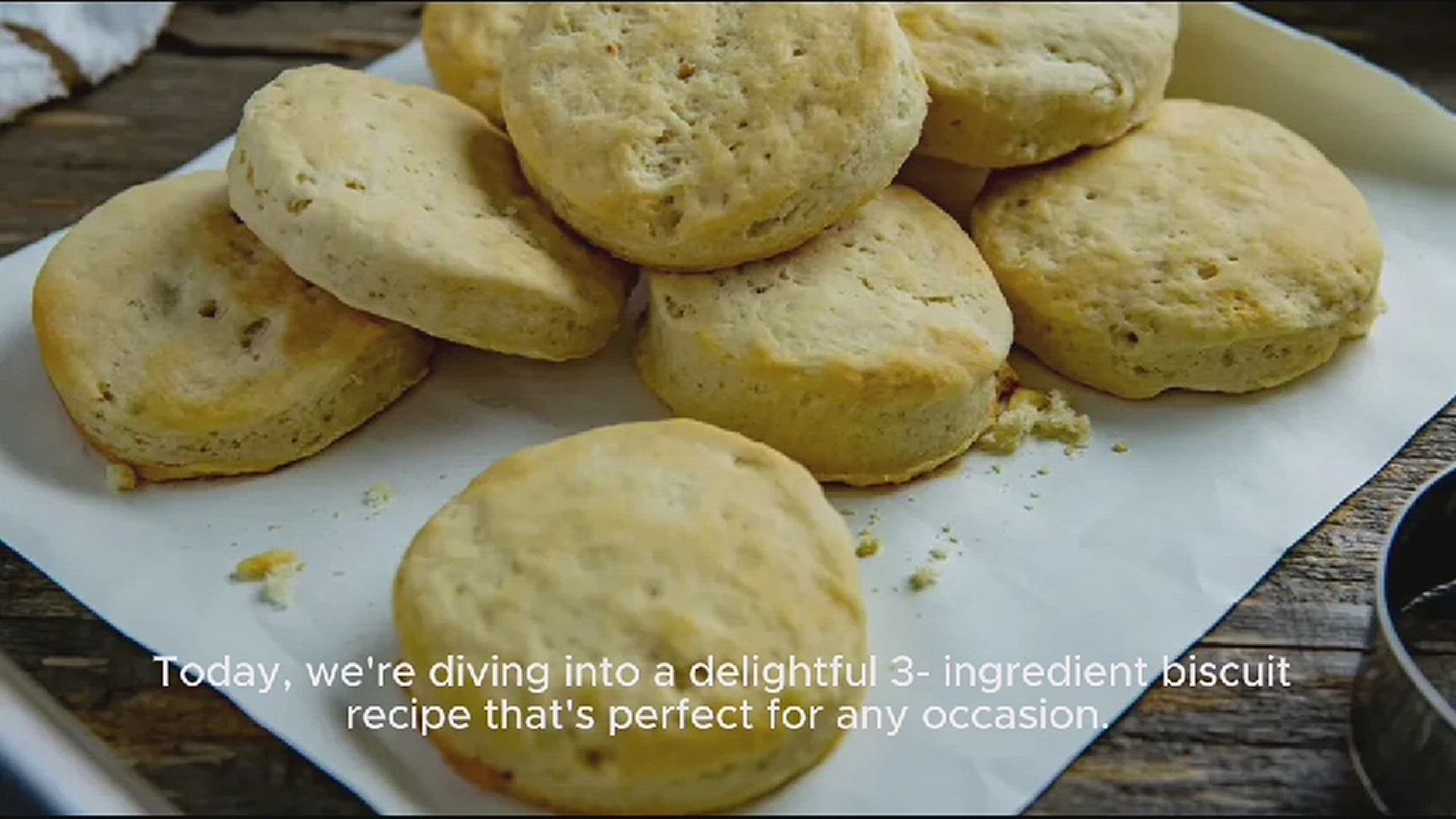 3-ingredient biscuit recipe | Open Video