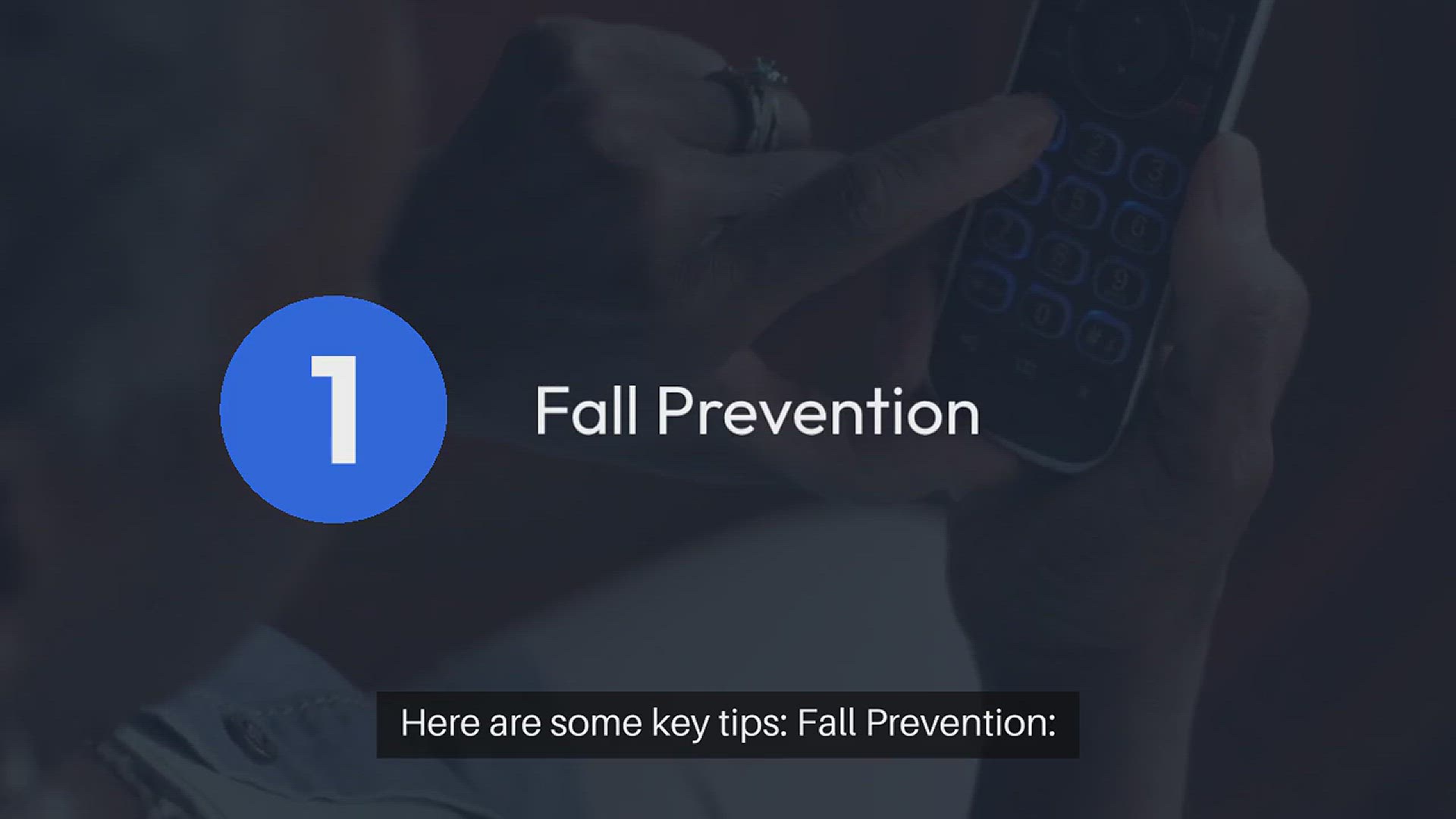 Home Safety Tips For Seniors Open Video