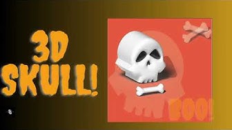 How to create 3D skull and bone in Adobe Illustrator #2dt...