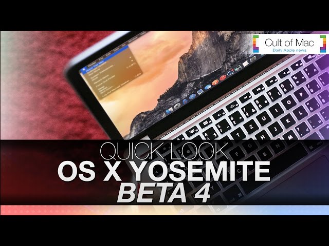 Quick Look: OS X Yosemite Beta 4