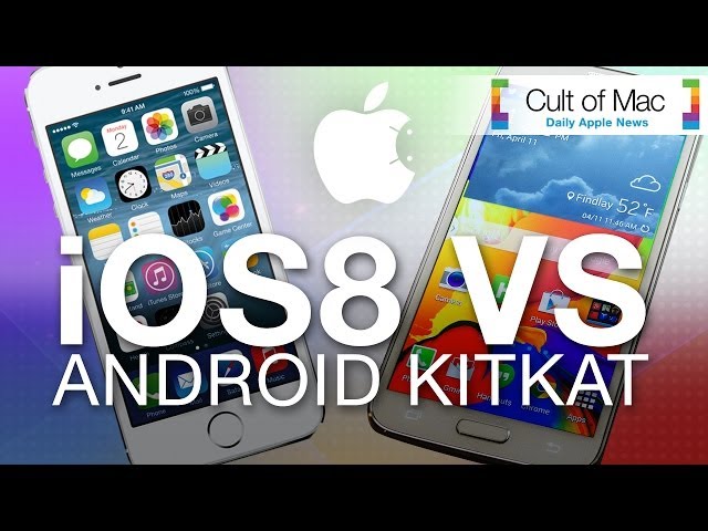 iOS 8 vs. Android KitKat