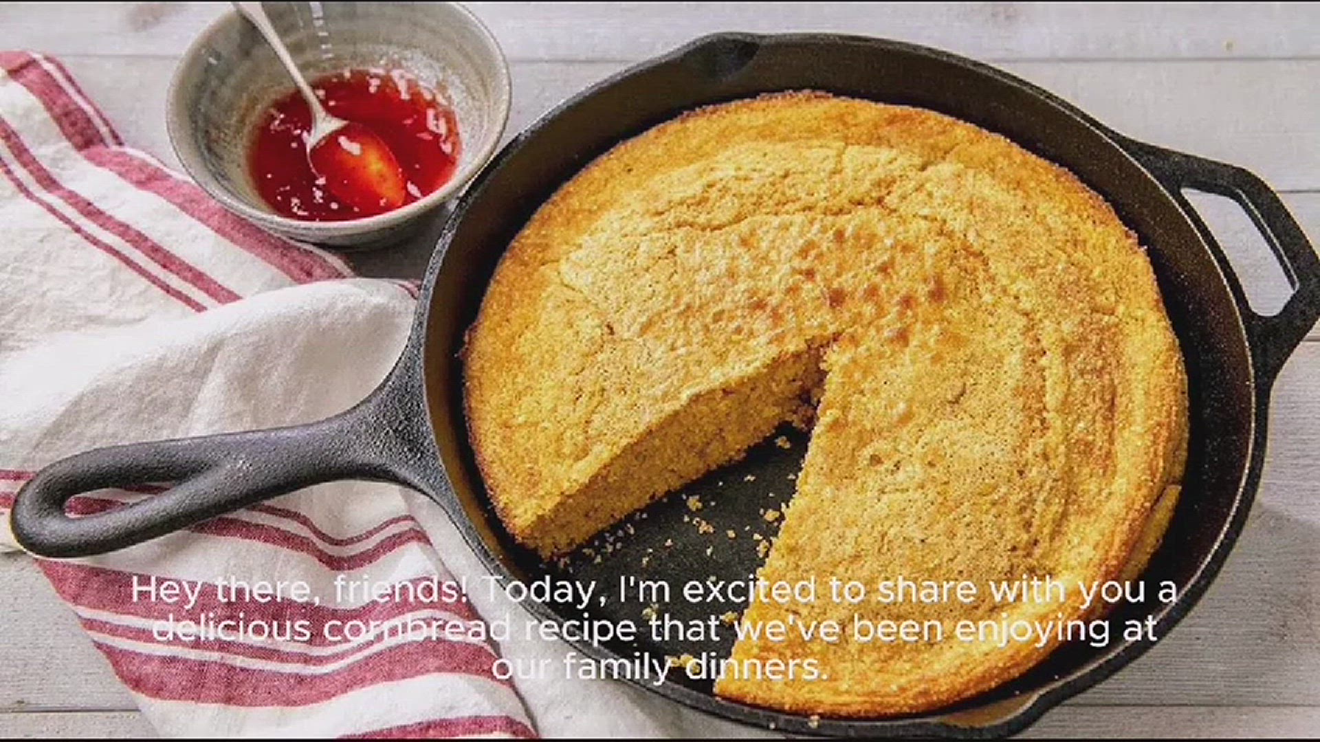 Cornbread recipe | Open Video