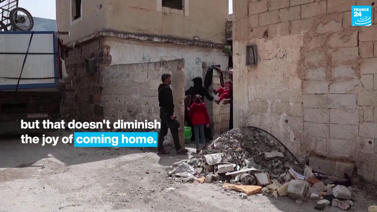 Syrian family returns home after seven years... | Open Video