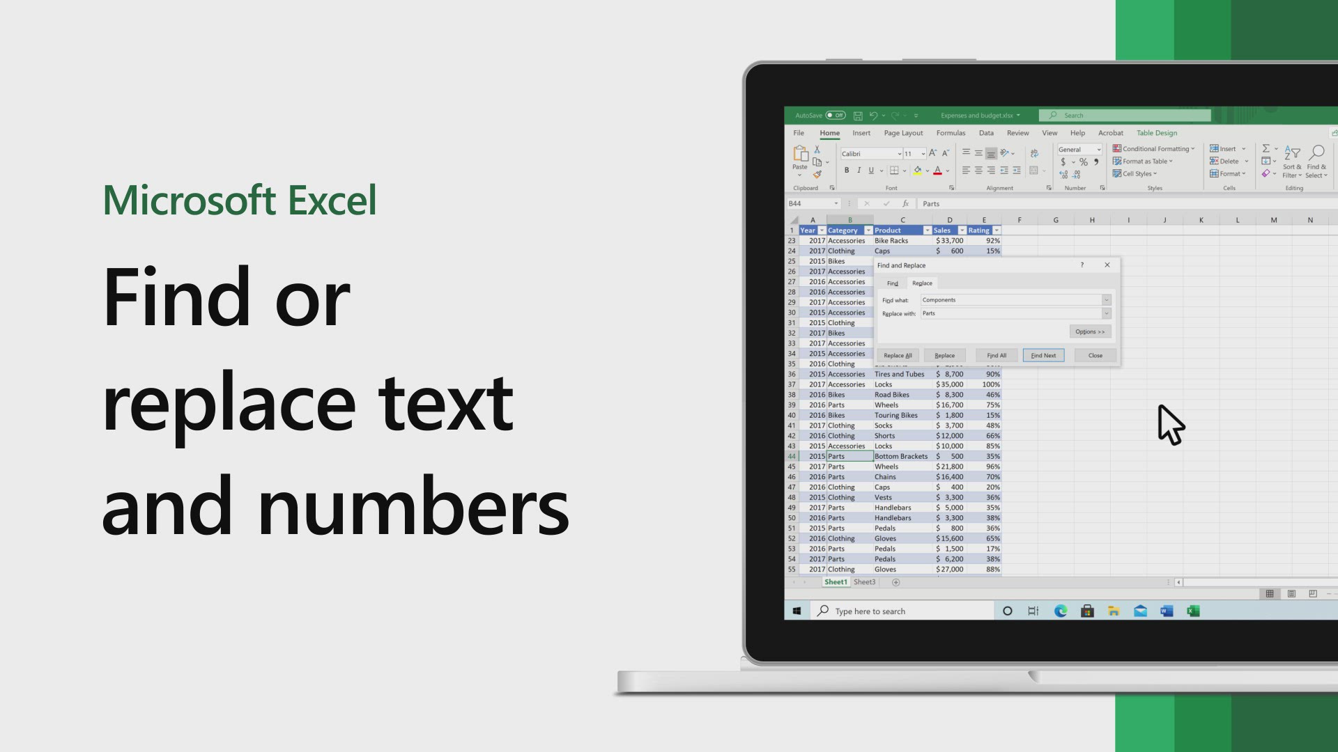 Find Or Replace Text And Numbers In Microsoft Excel 2563