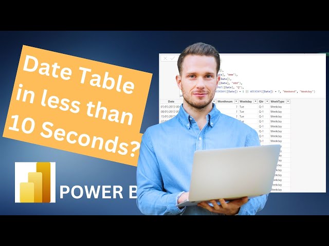 Create a Power BI Date Table in Just 10 Seconds! #PowerBI...