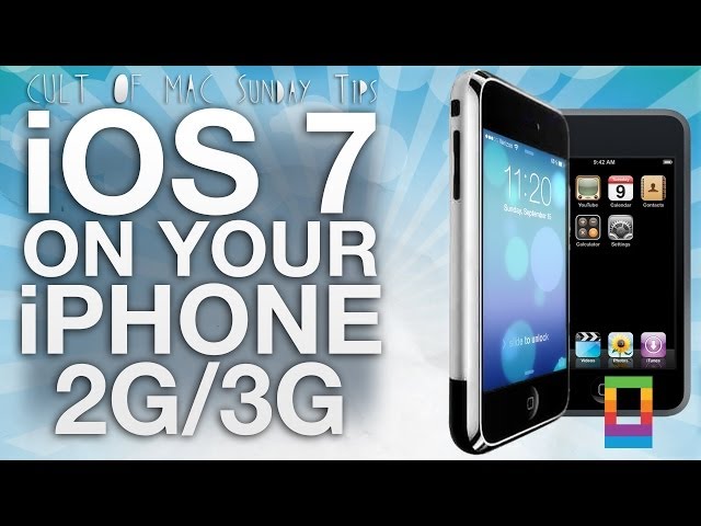 Sunday Tips: iOS 7 on your iPhone 2G & 3G