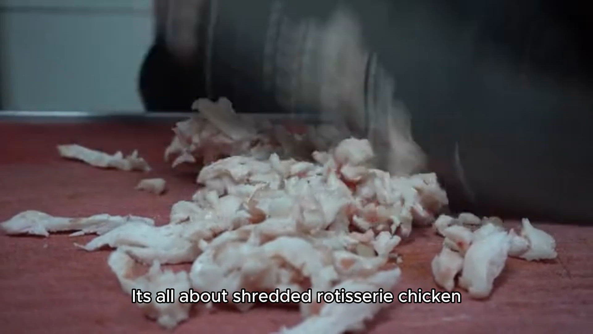 Shredded Rotisserie Chicken Hack | Open Video