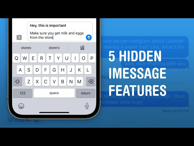 5 Hidden Features in iMessage