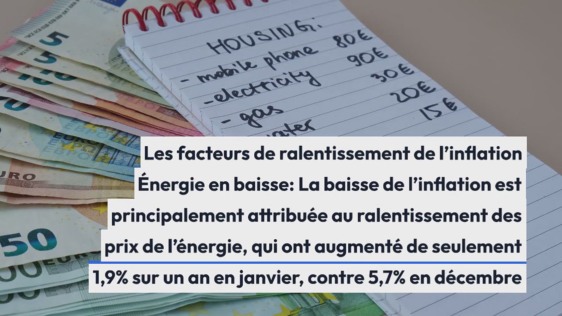 L’inflation ralentit à 3,1% en janvier, selo... | Open Video