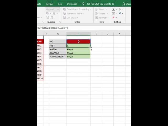 ERROR N/A VLOOKUP EXCEL | MENGATASI ERROR #... | Humix Video