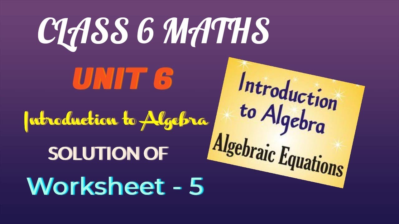 Chapter 6 Lesson 5 Algebra 1 Worksheet