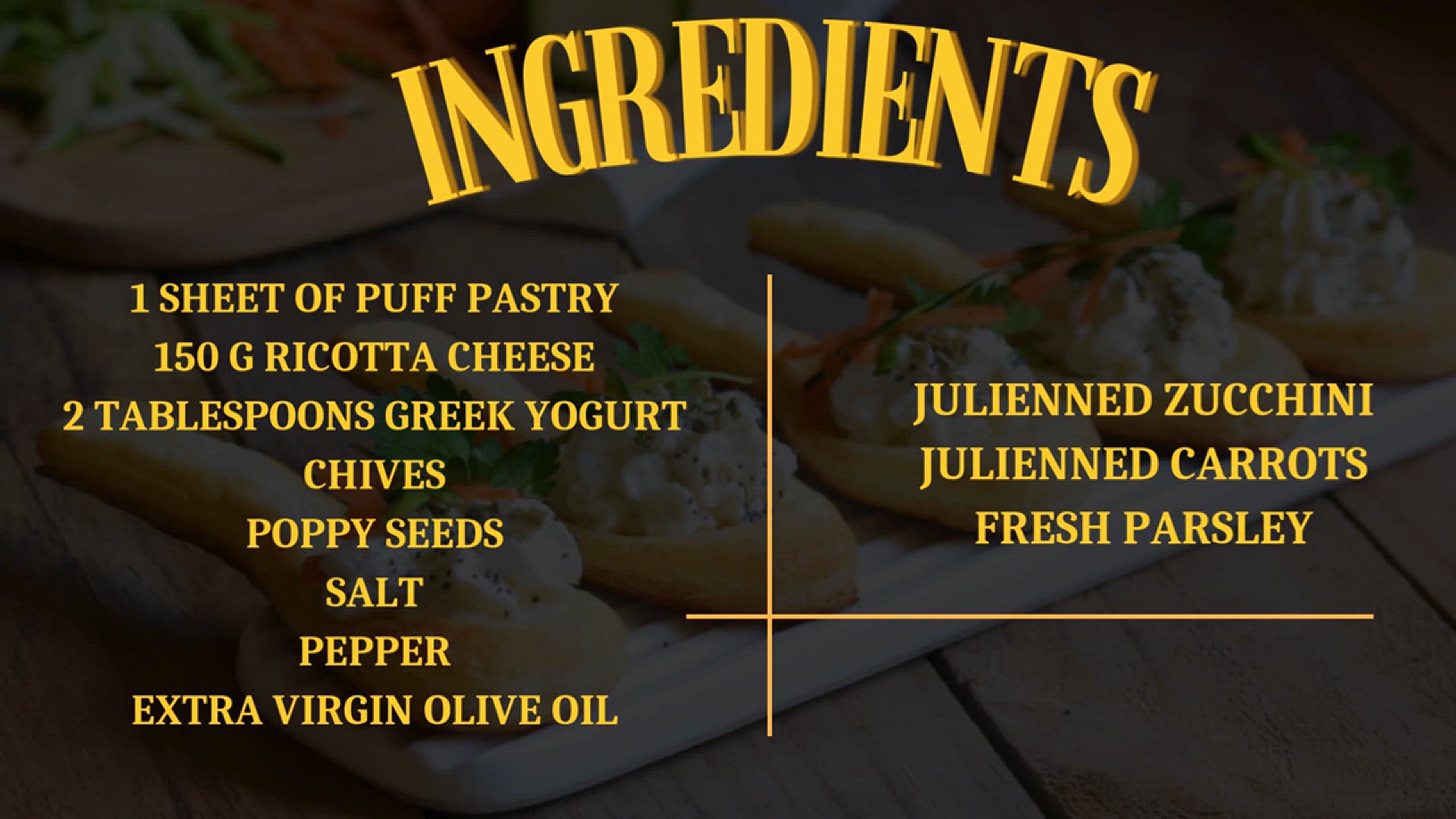 puff pastry spoons | Open Video
