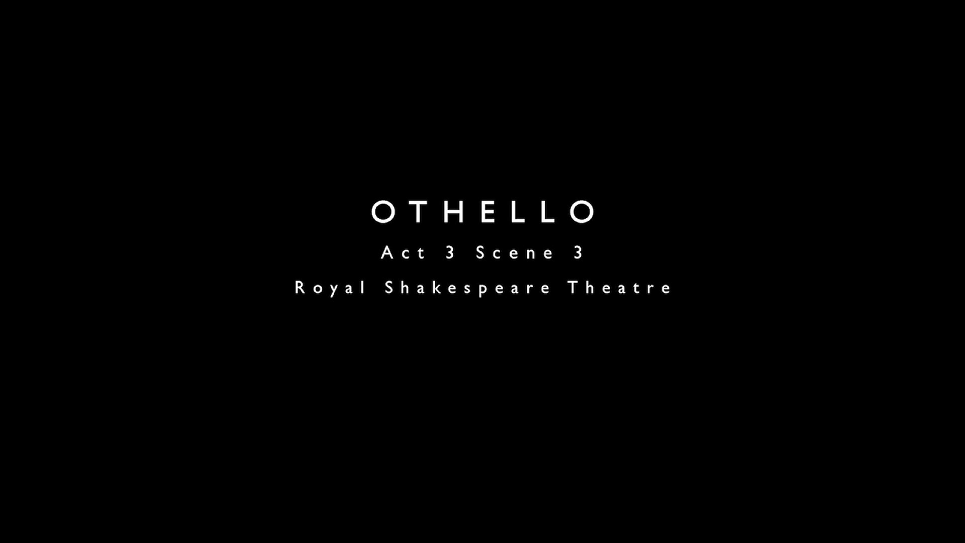 TV Exclusive: Watch a Clip from RSC's OTHELLO; Opens in Theatres on 9/23